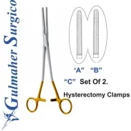 Hysterectomy Clamps Set | Gynecological Instruments