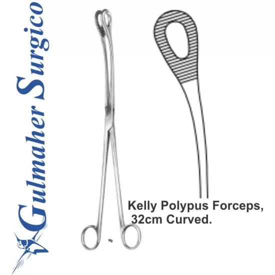 Kelly Polypus Forceps | Gynecologist Instruments