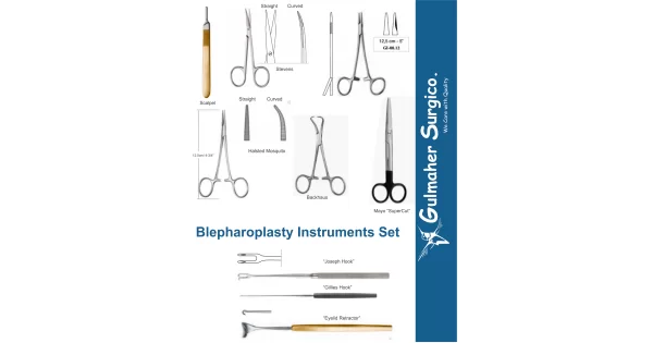 Blepharoplasty Set - Eyelid Surgery Instruments