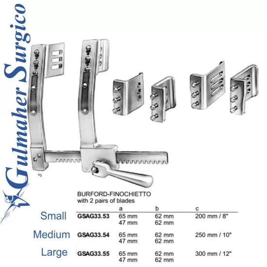 Burford-Finochietto Rib Spreader|Gulmaher Surgico