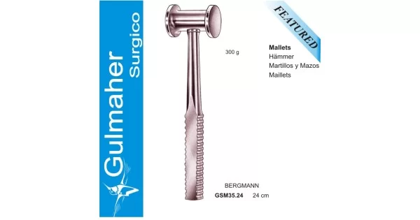 Bergmann Mallet - Bone Hammer | Orthopedic Instruments